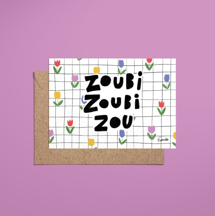 Carte ZOUBI ZOUBI ZOU – Comme Paulette